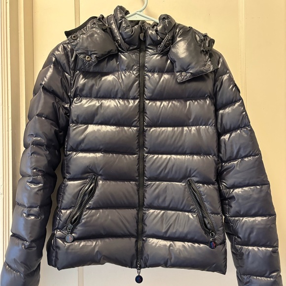 Moncler | Jackets & Coats | Moncler Shiny Black Puffer Jacket | Poshmark